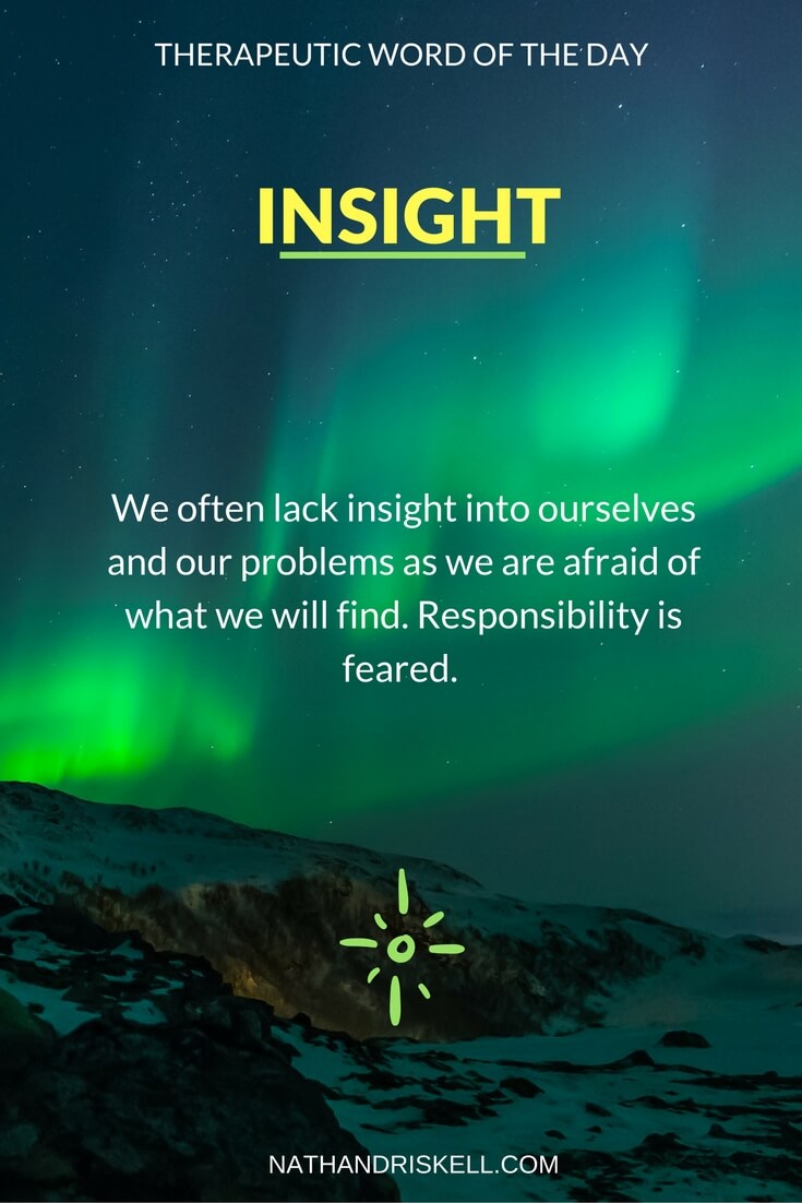 Therapeutic Word of the Day: Insight - Nathan Driskell Therapy